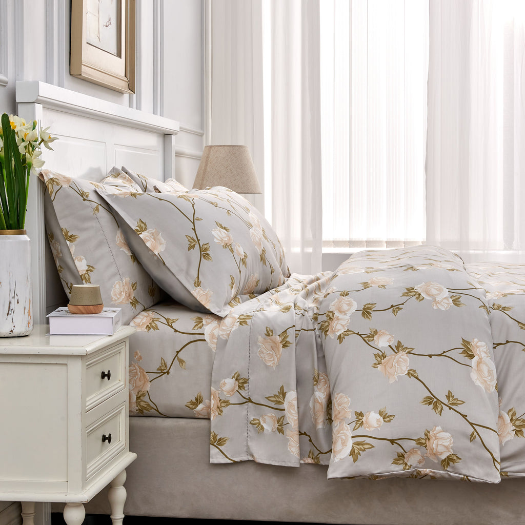 Alabaster Rose Printed Bedding – Laytner's Linen & Home