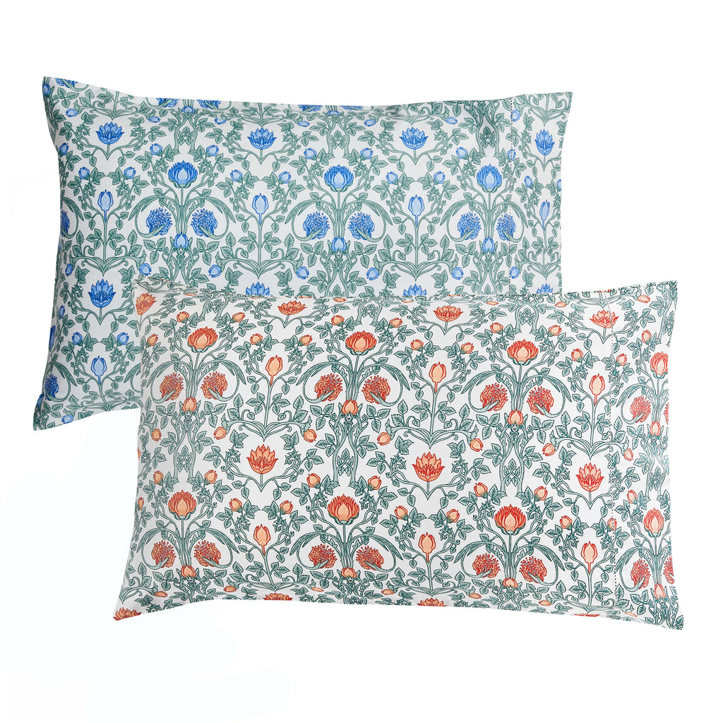 Arts & Crafts Printed Cotton Pillowcase Pair – Laytner's Linen & Home