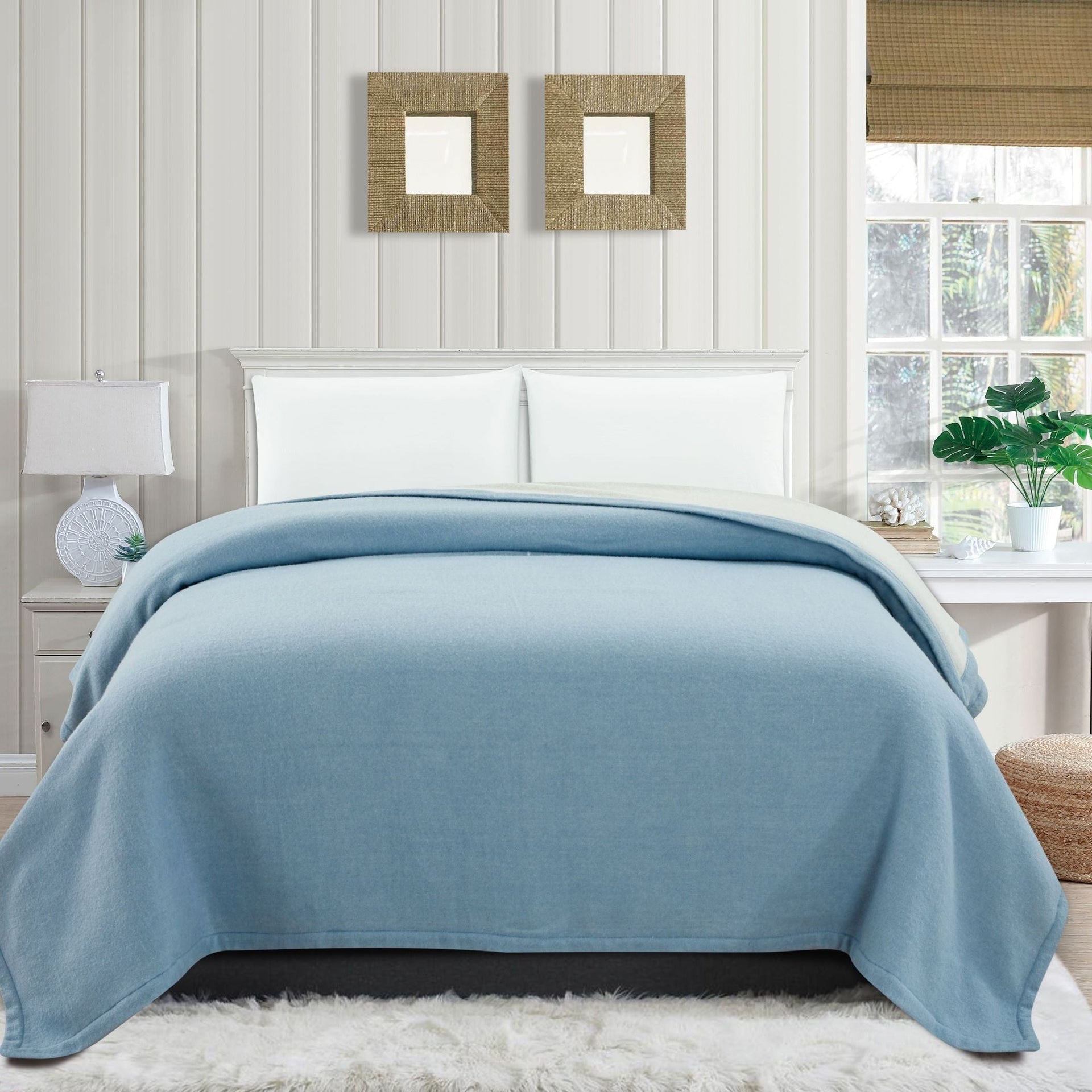 100% Merino Wool Reversible Blanket – Laytner's Linen & Home
