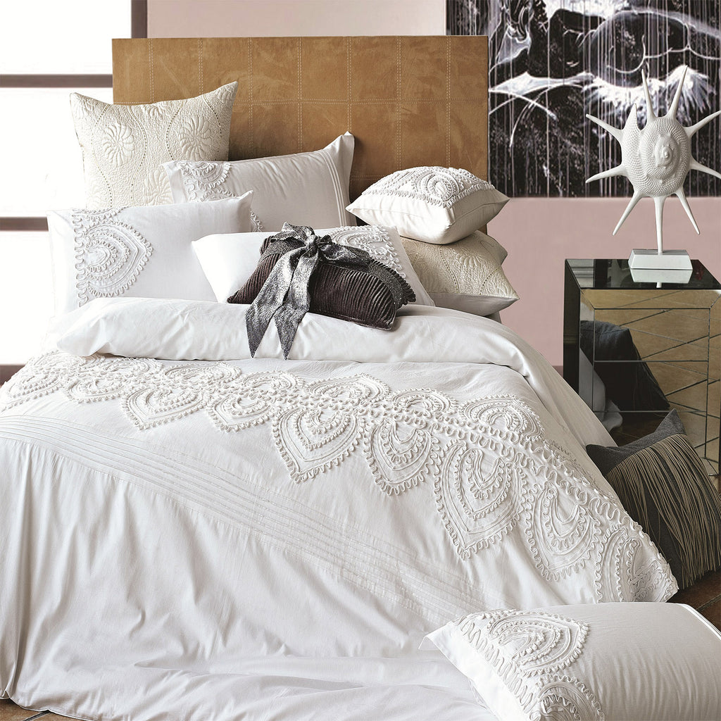 100% Cotton Padma Embroidered Duvet Set – Laytner's Linen & Home