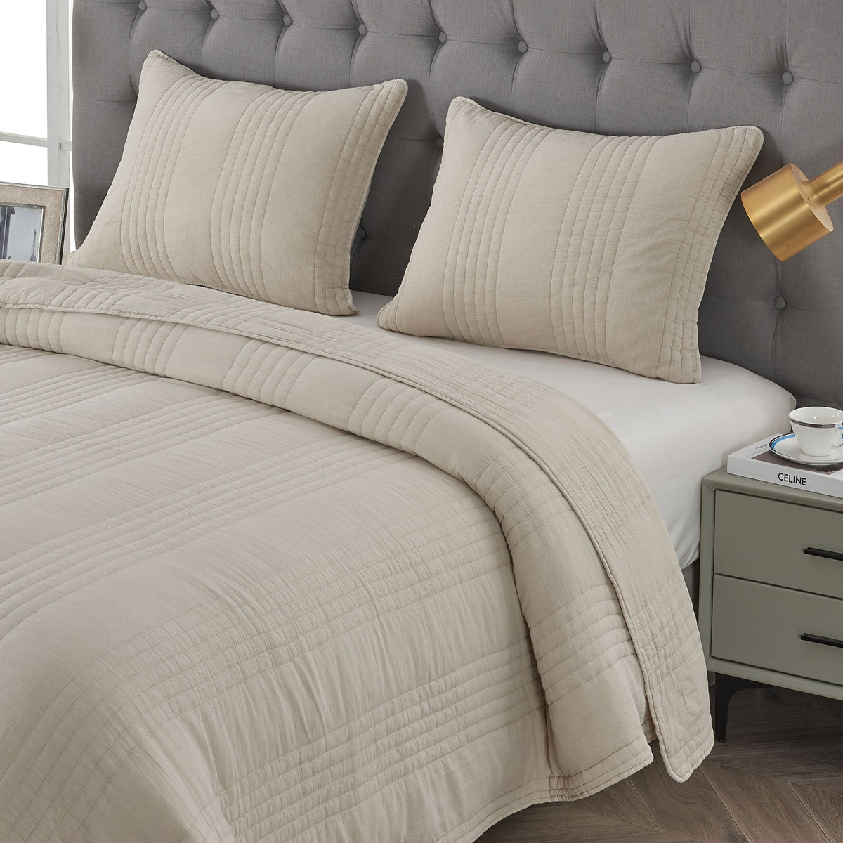 Stonewashed Cotton Quilt Set – Laytner's Linen & Home